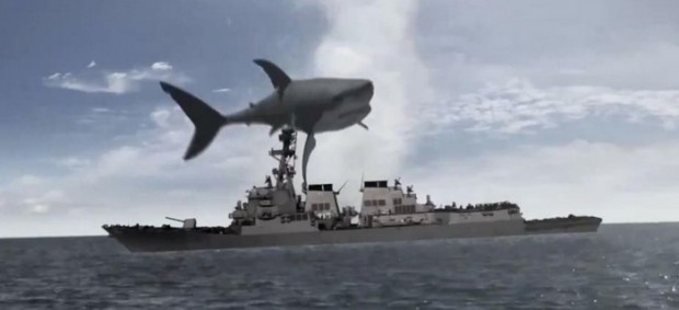 Mega Shark vs. Mecha Shark (2014) - Boca do Inferno